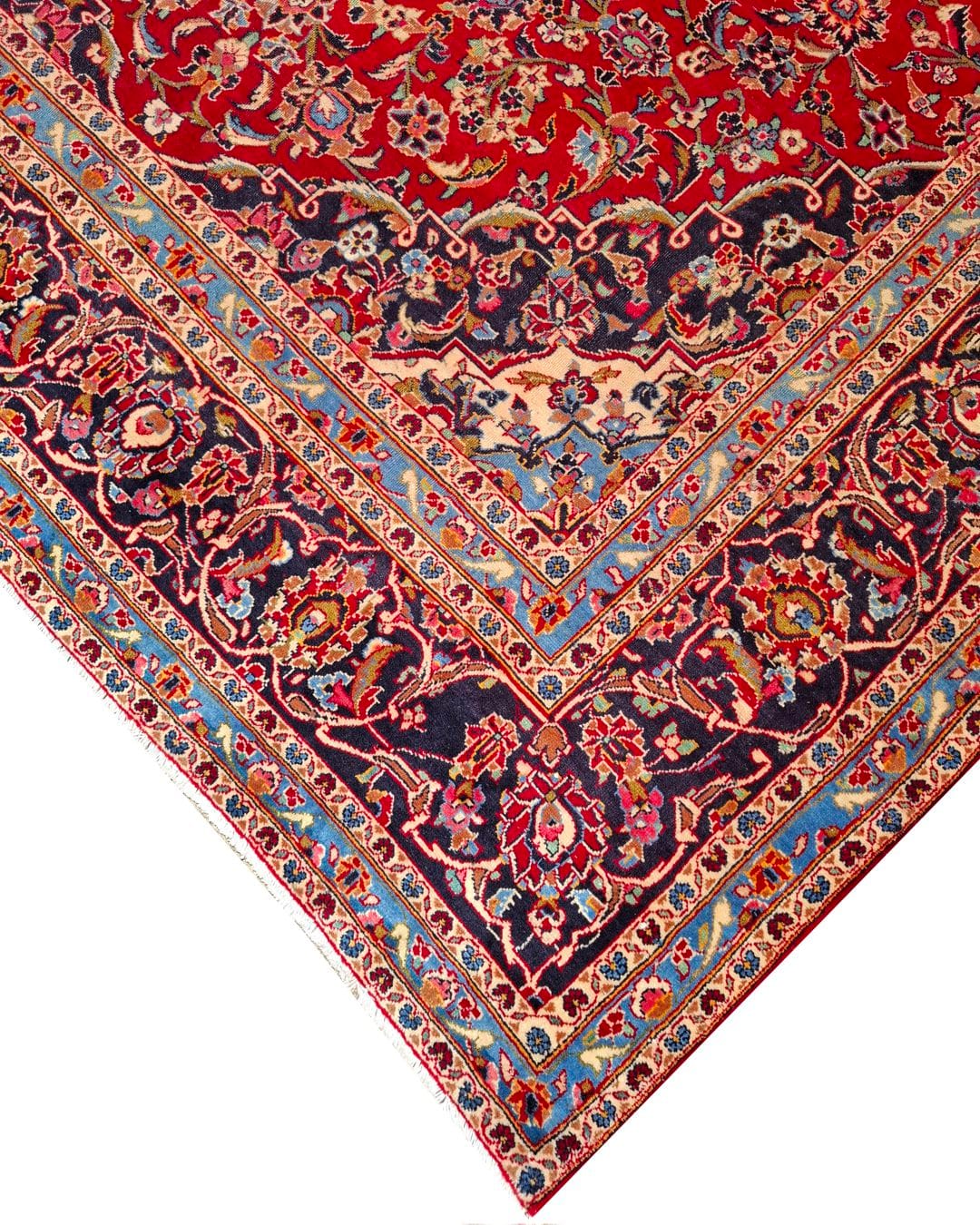A26 PRELOVED Mianfarsh 3.4 x 2.5m Handknotted Kashan Persian Carpet ...